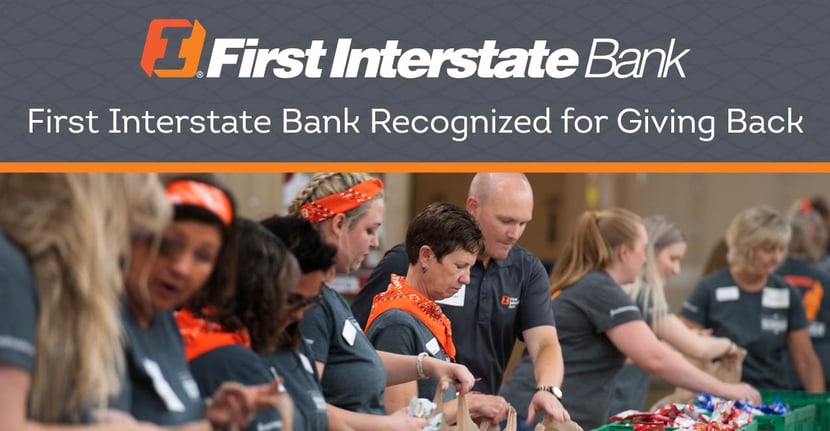 First Interstate Bank Recognized for Outstanding Efforts in Giving Back ...