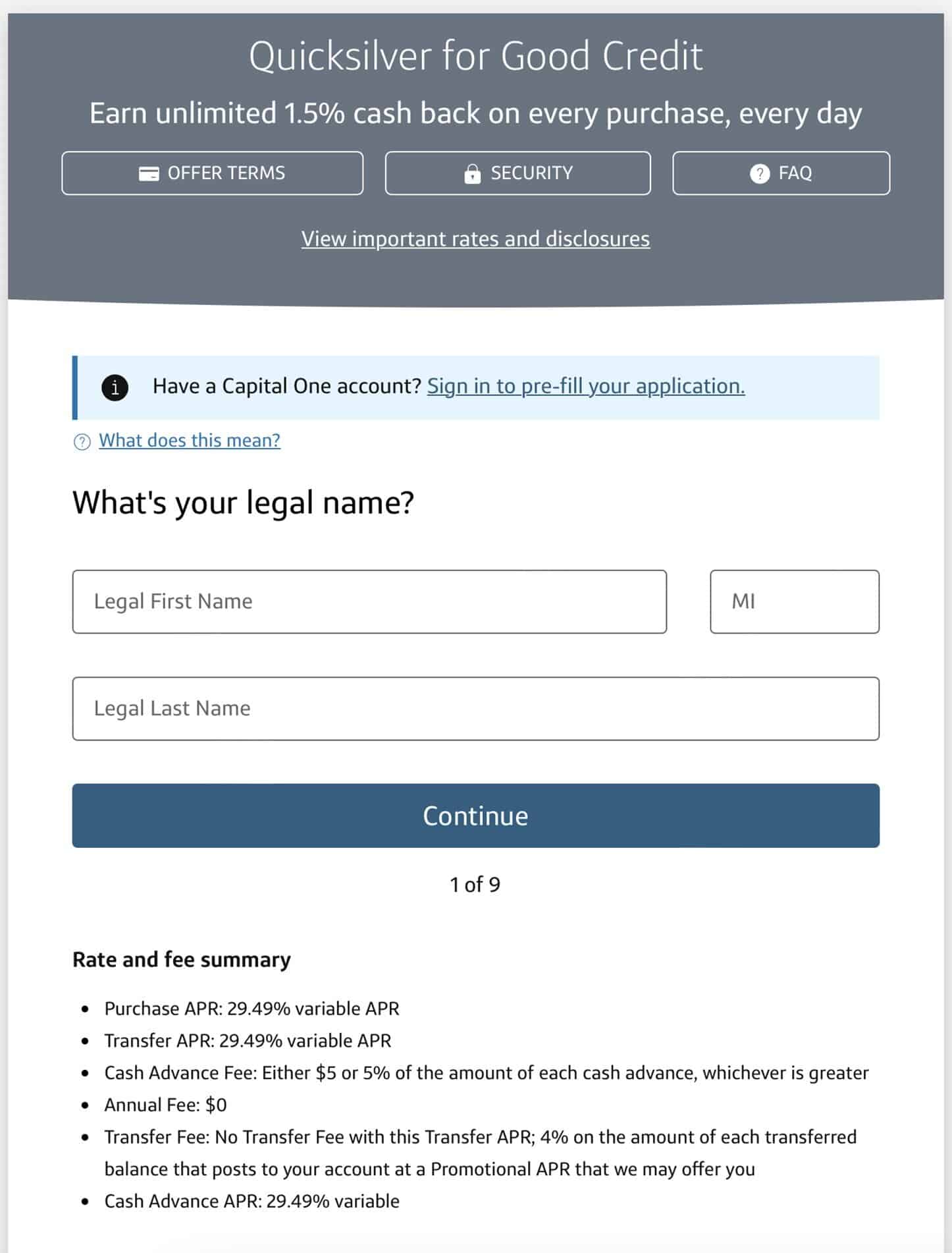 Capital One Quicksilver Cash Rewards for Good Credit Review (Jun. 2026)