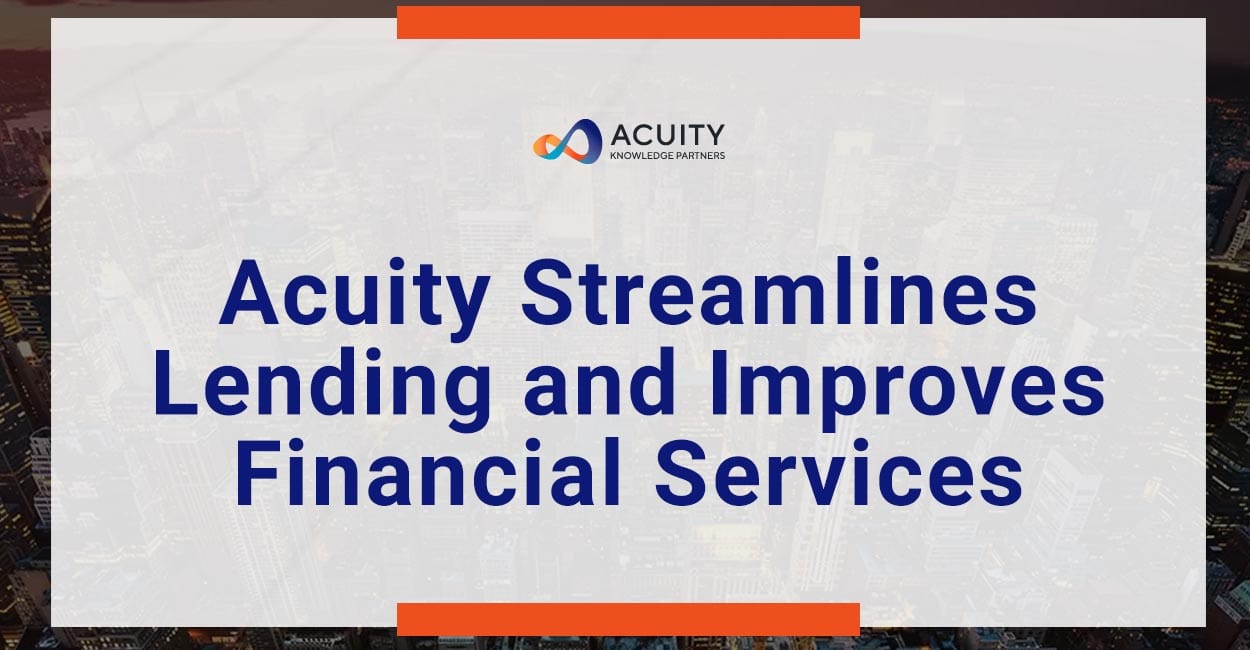 Acuity Digital Lending Support Helps Credit Institutions Streamline ...