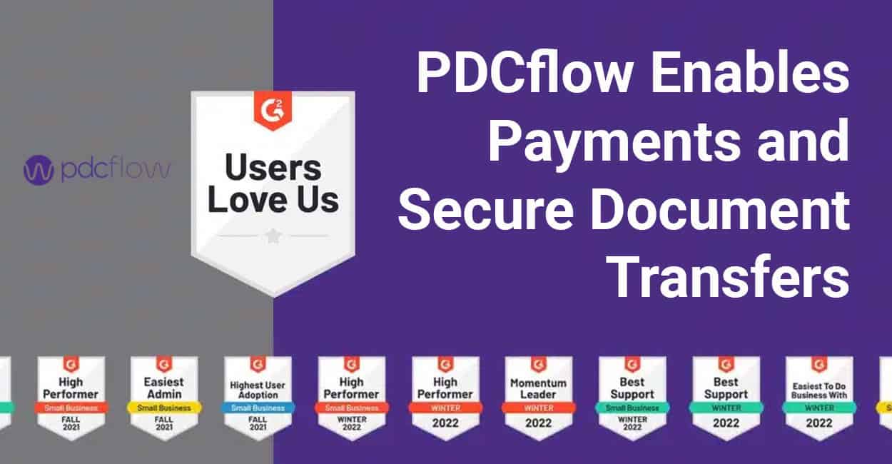 PDCflow Recognized for Its Flow Technology That Enables Secure Document Transfers and Payments